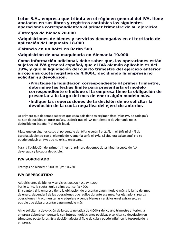Cumplimentación de Un Modelo de IVA | PDF
