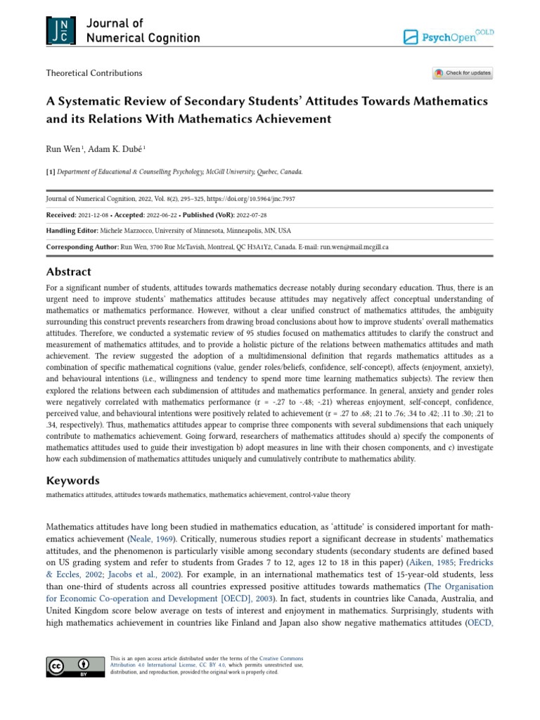 Control Value Theory | PDF | Attitude (Psychology) | Affect (Psychology)
