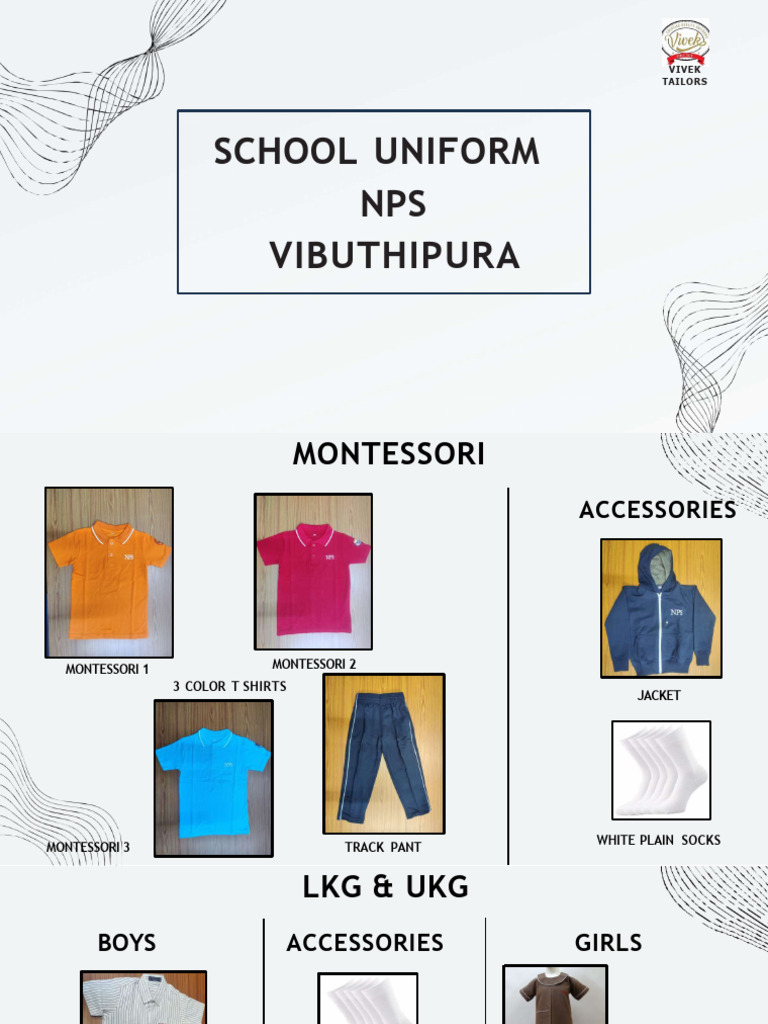 NPS Vibuthipura School Uniform Guide | PDF | Trousers | Blouse