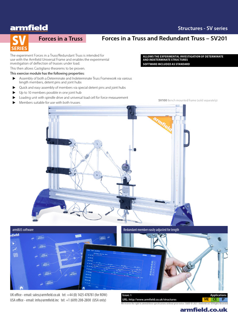 SV201 DataSheet V1c-Web-1 | PDF | Truss | Stress (Mechanics)