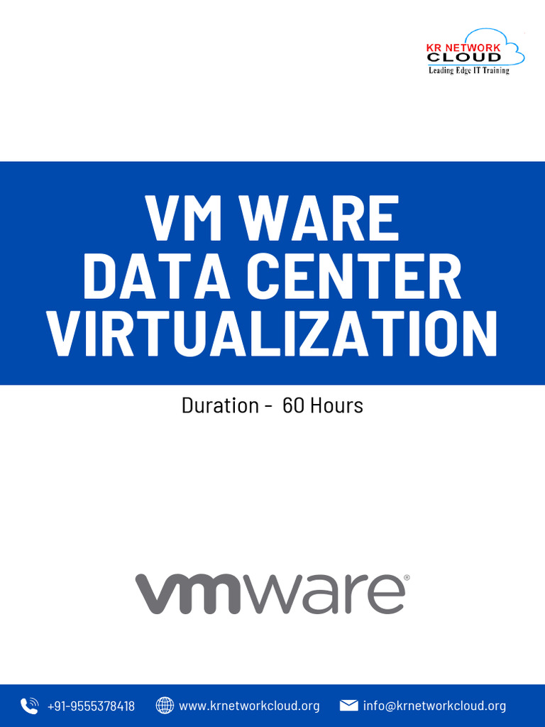 VM Ware DataCenter Virtuaization Training | PDF | Virtual Machine ...