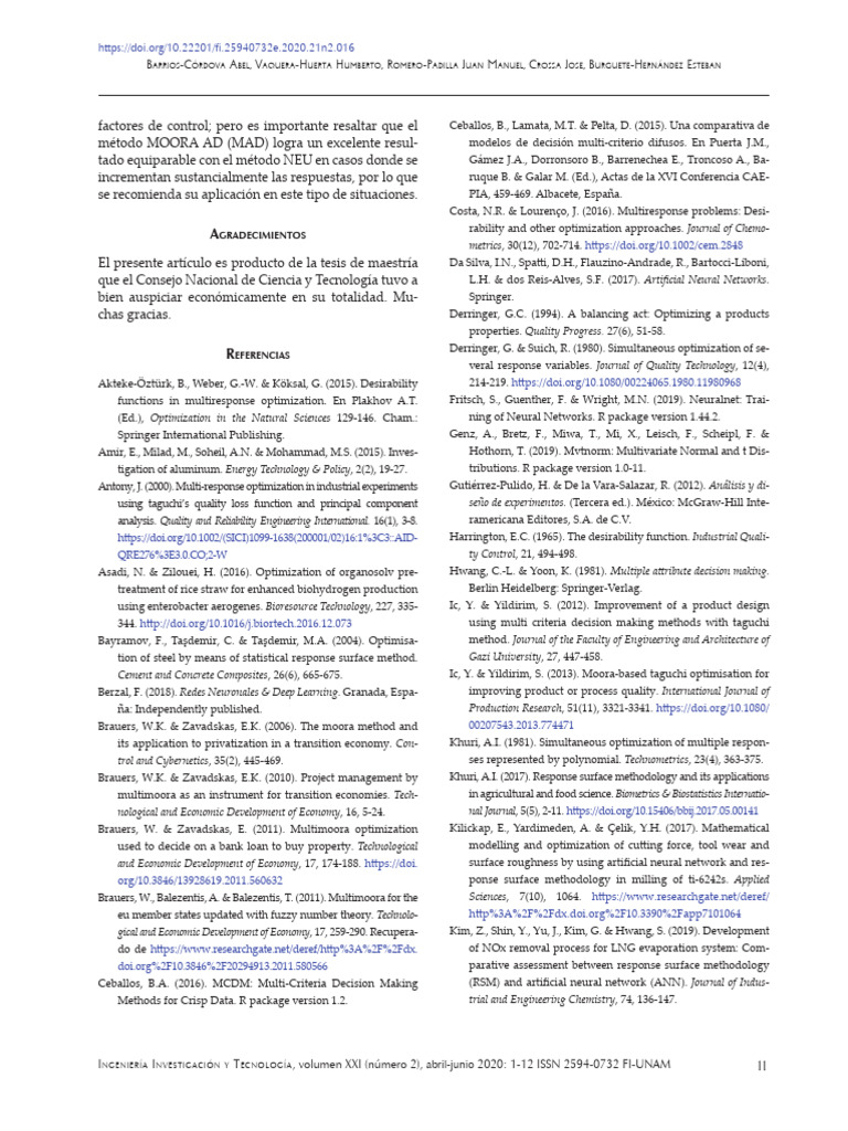 MOORA AD Method for Multiresponse Optimization | PDF | Applied Mathematics