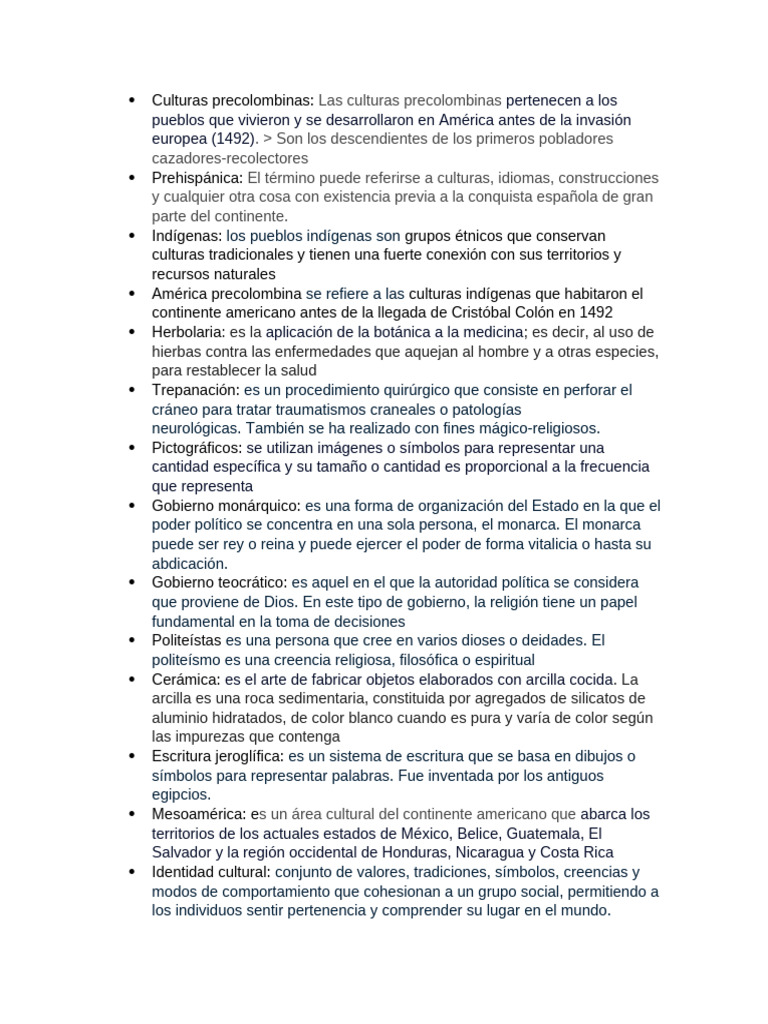 Culturas Precolombinas Las Culturas Precolombinas | PDF | Era precolombina | Politeísmo