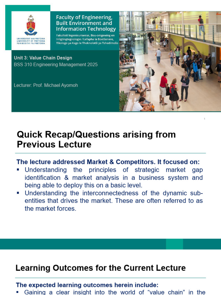 BSS 310 Unit 3-Value Chain Design | PDF | Value Chain | Strategic Management