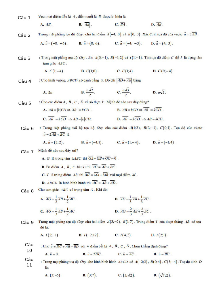 de kiem tra ve vecto | PDF