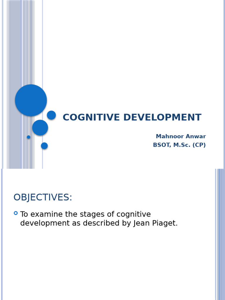 LEC 3 Cognitive Development | PDF | Cognitive Development | Cognition