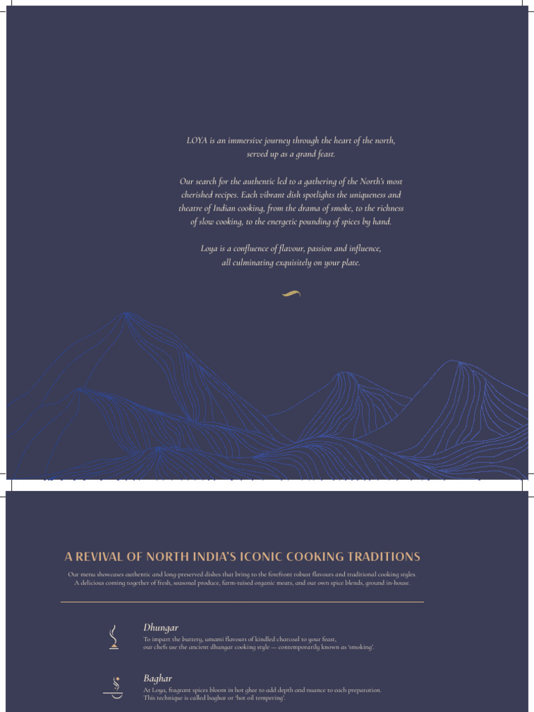 Loya Food Menu - Taj Mahal Mumbai | PDF | Indian Cuisine | Foods