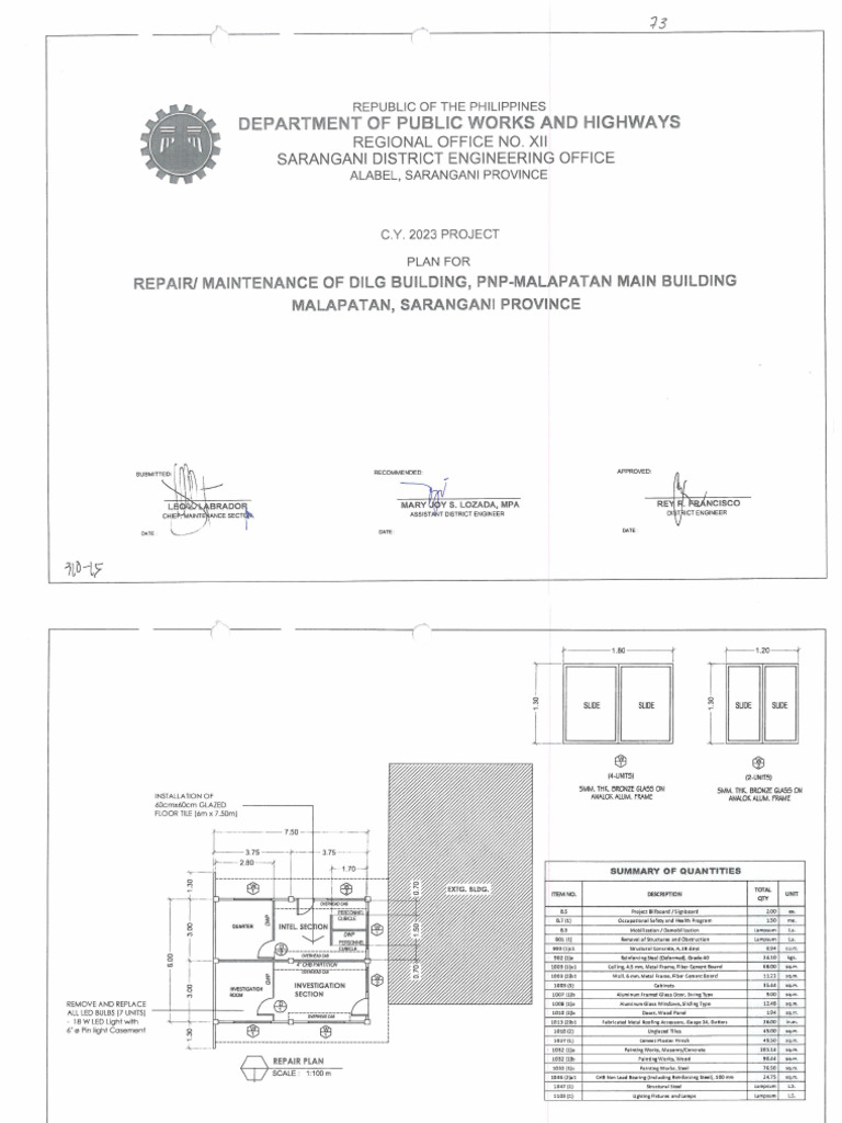 Drywall DPWH Plan | PDF