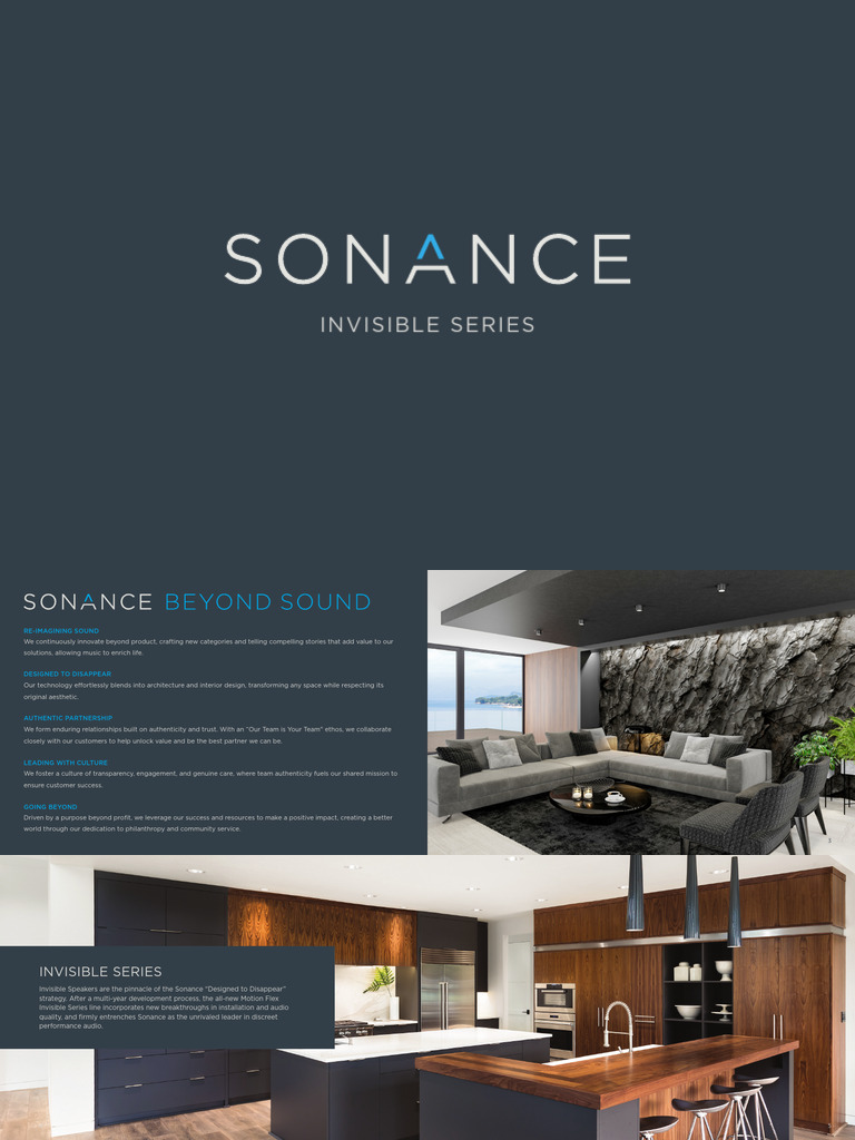 Sonance Invisible Series Speakers Overview Pdf Loudspeaker Audio
