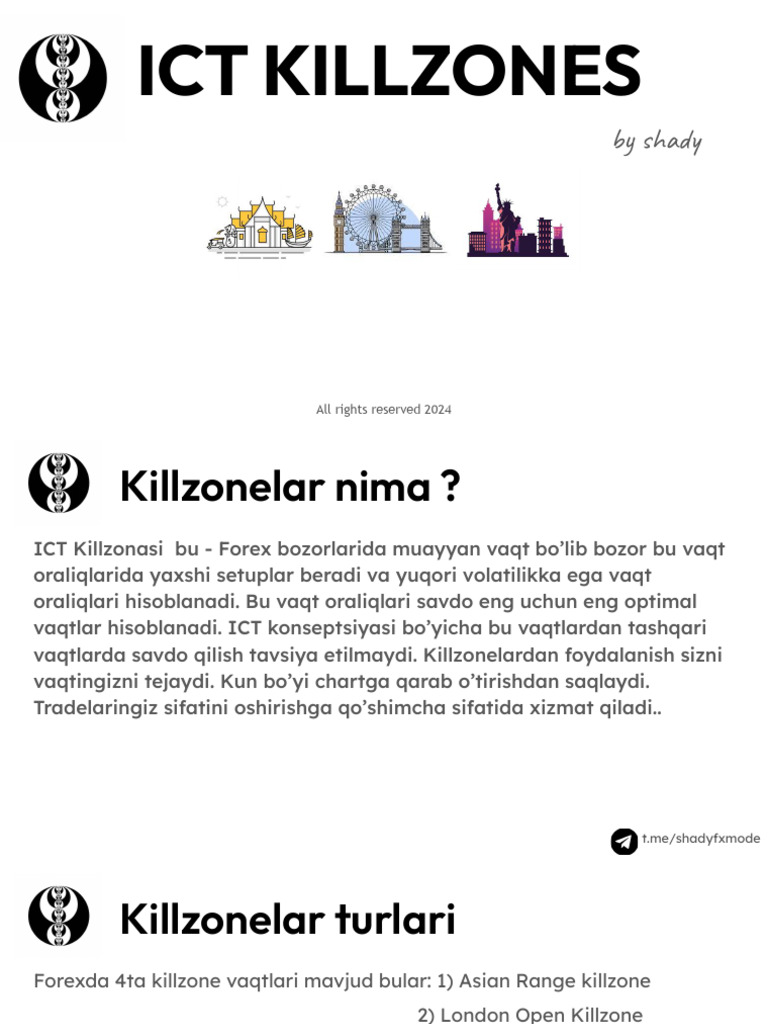 ICT Killzones (Uzb) | PDF