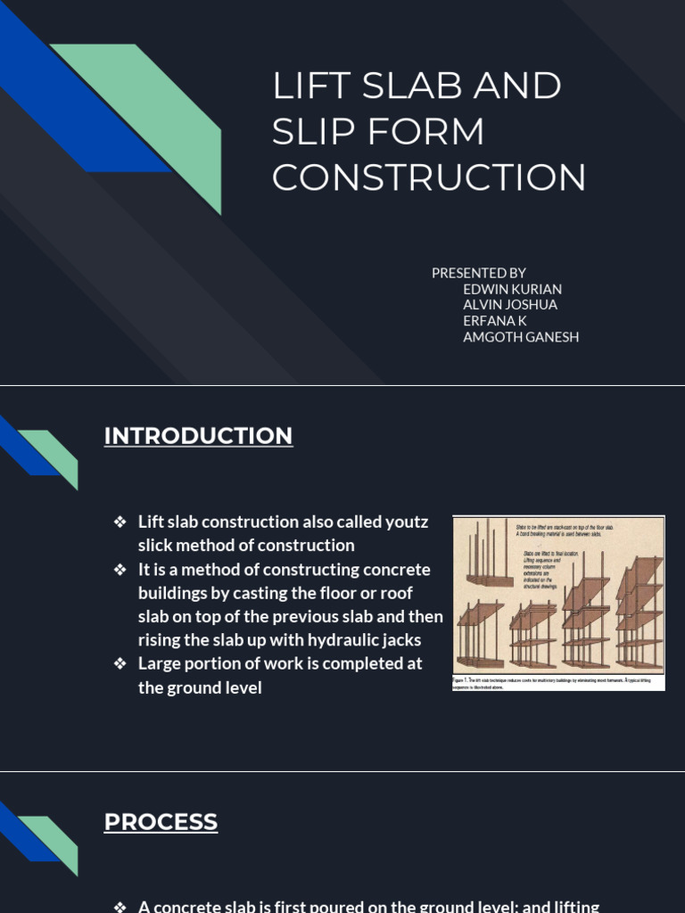 Lift Slab and Slip Form Construction Guide | PDF | Concrete ...