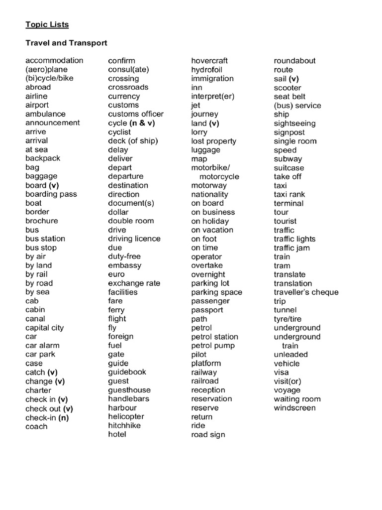 B1 Vocabulary | PDF