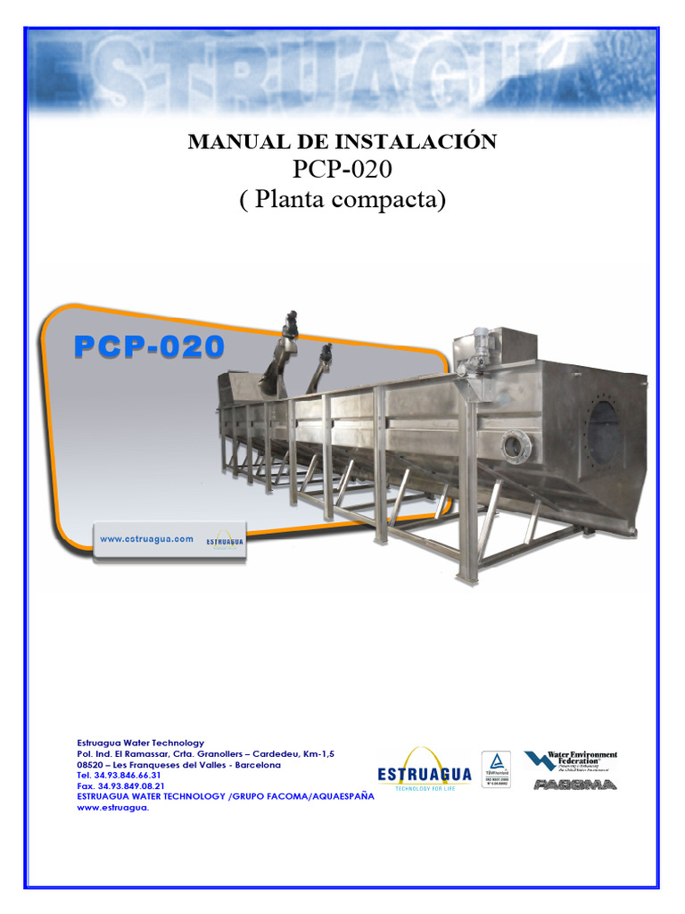 MANUAL PCP-020-esp | PDF | Tornillo | Rodamiento (Mecánico)