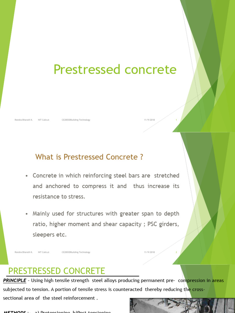 c. Pre-stressed Concrete | PDF | Prestressed Concrete | Concrete
