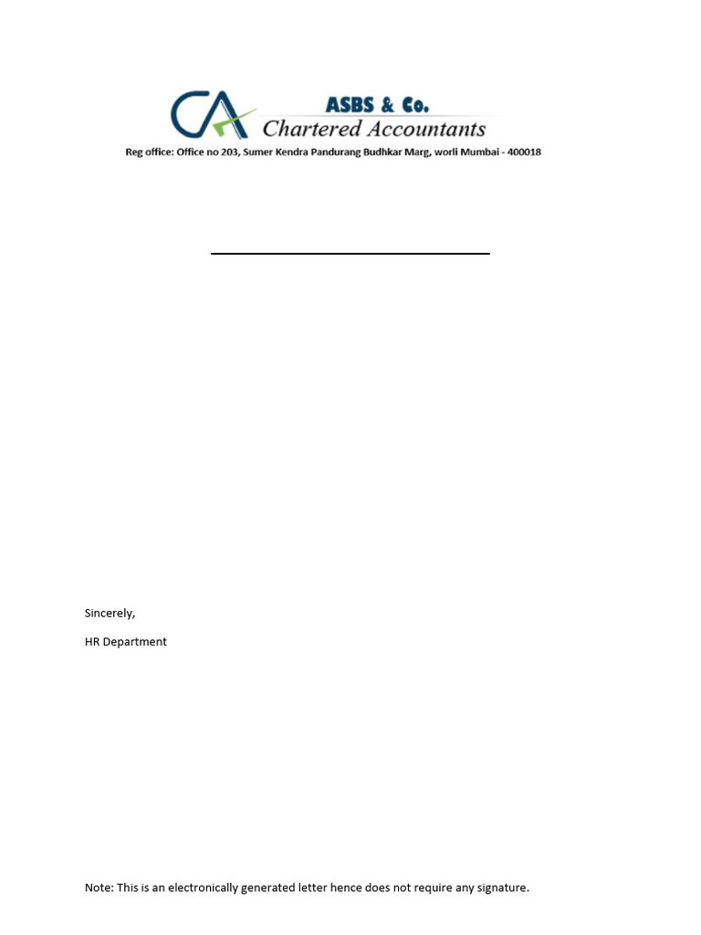 ASBS & Co (Certificate) | PDF