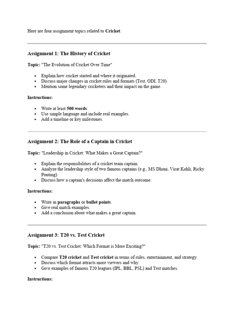 cricket | PDF