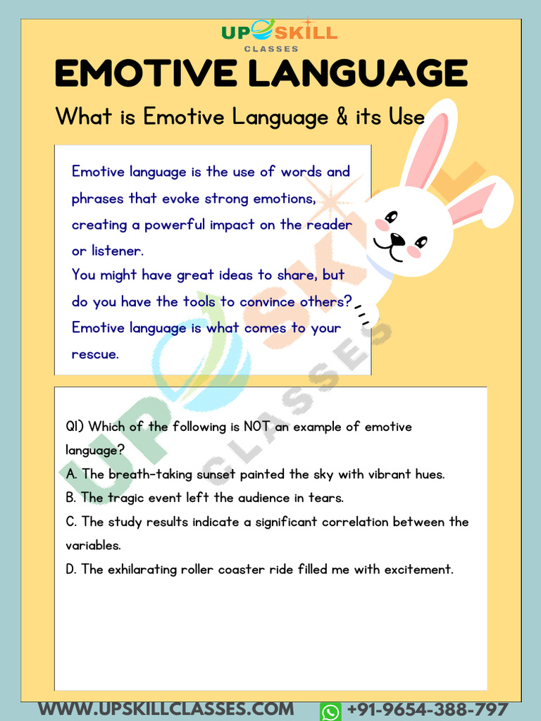 Emotive Language_Yr4 Persuasive Writing Worksheet_UPSC | PDF