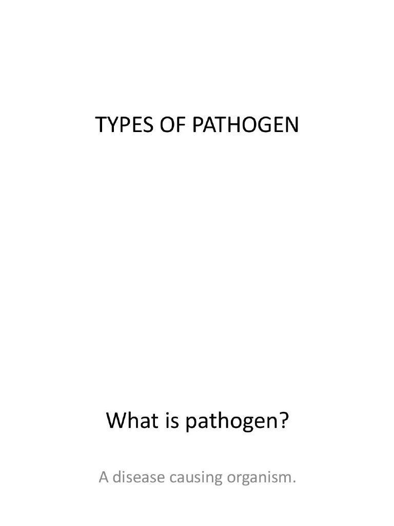 types-of-pathogen | PDF