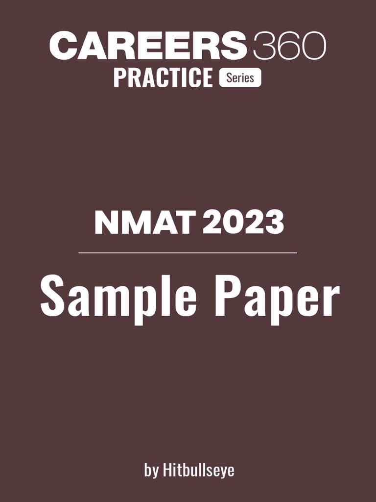 NMAT Sample Paper by Hitbullseye | PDF | Native Americans In The United ...