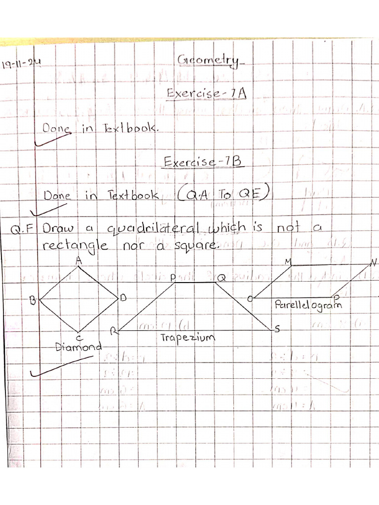 CH-7 Geometry Class Work | PDF