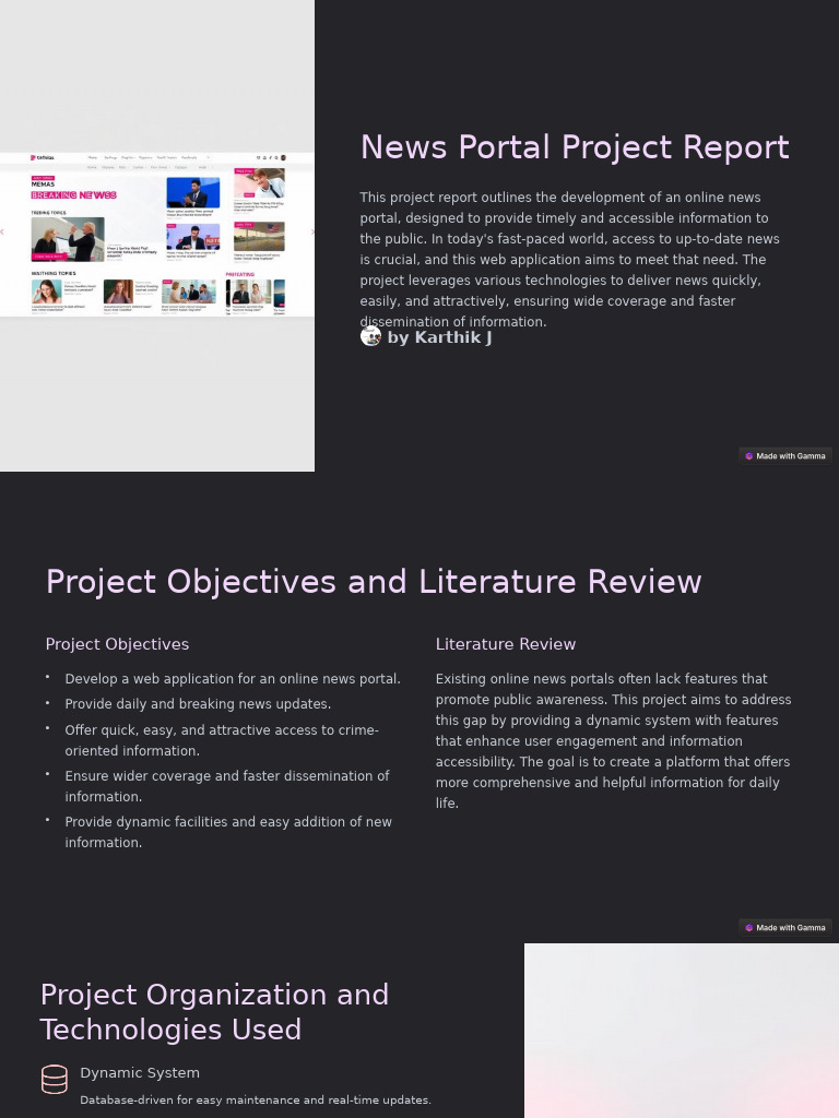 News Portal Project Report 1 | PDF | Php | World Wide Web