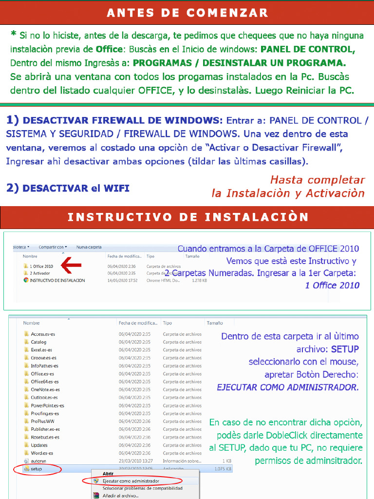 Instructivo de Instalacion | PDF