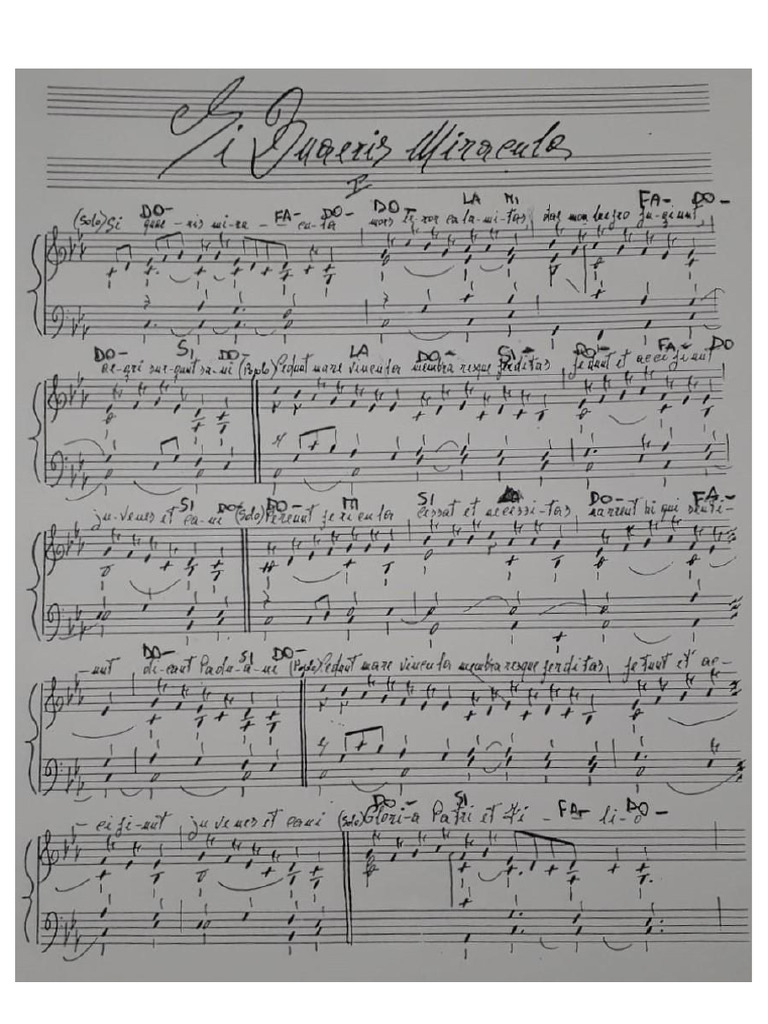 responsorio si quaeris miracula | PDF
