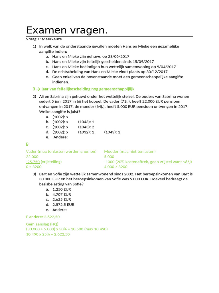 Examen-vragen (2) denk ik | PDF