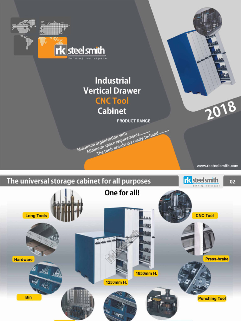 47 - Industrial Vertical Drawer CNC Tool Cabinet | PDF