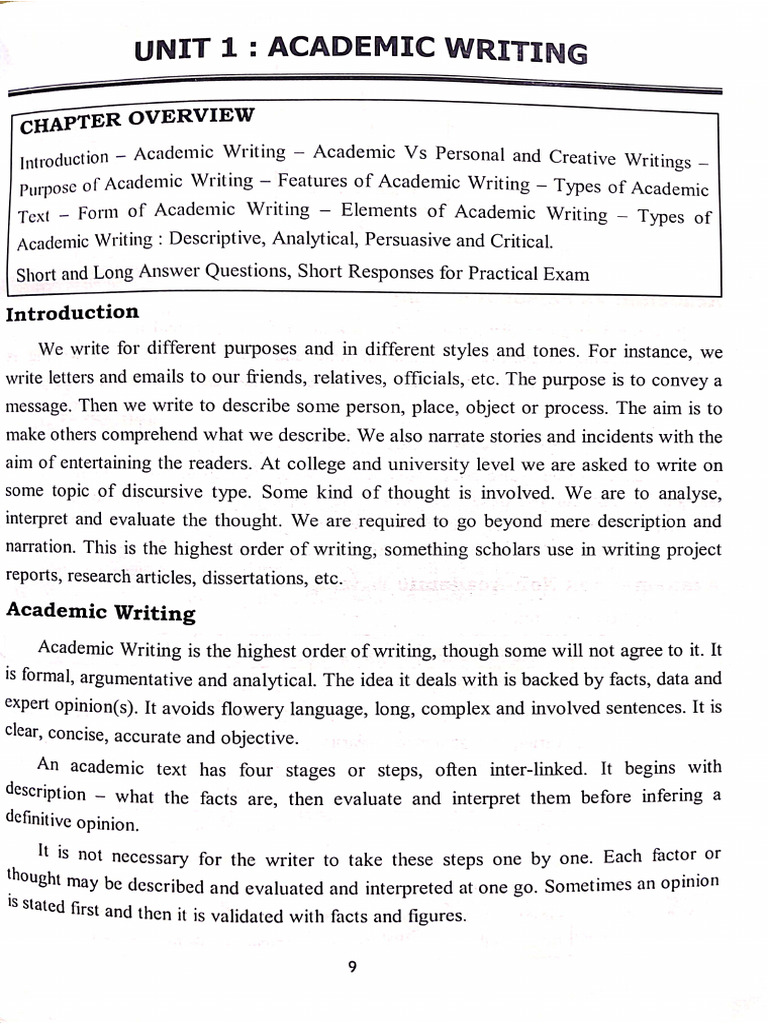 Academic Writing | PDF