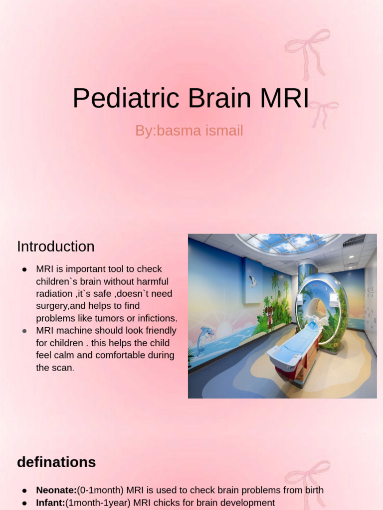 Pediatric Brain MRI Overview | PDF