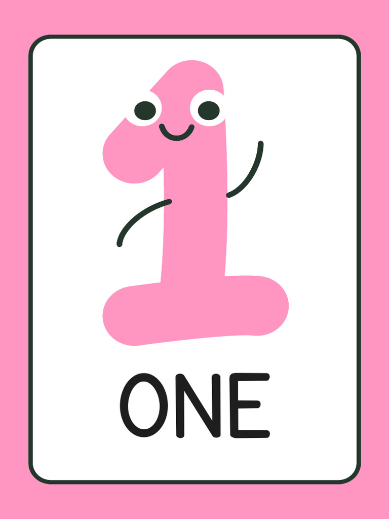 Numbers Poster in Colorful Playful Style | PDF