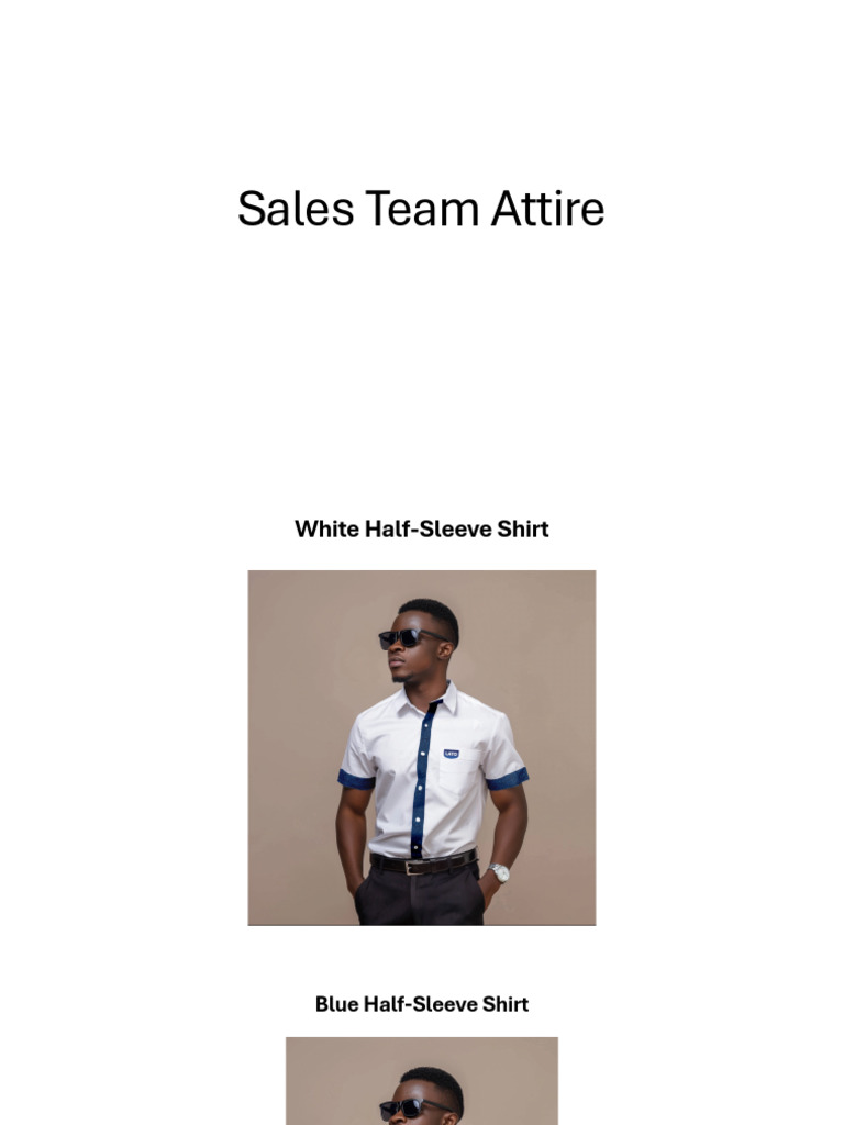 Sales Team Attire | PDF