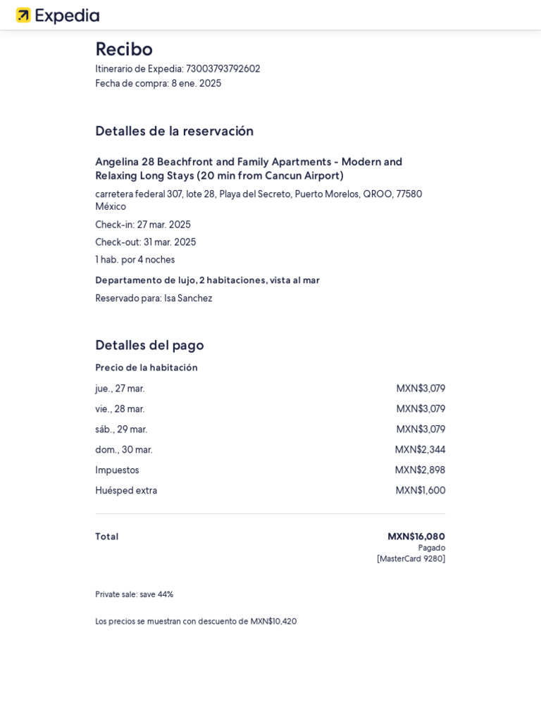 Trip Receipt | PDF