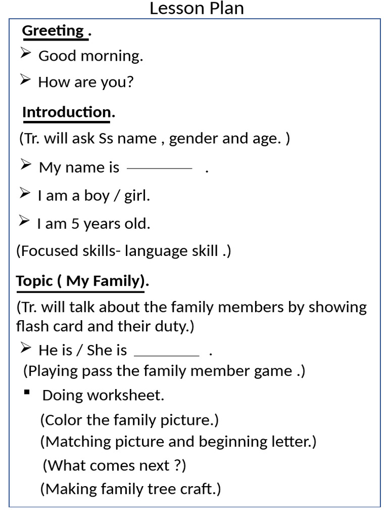 Week 3 my family | PDF
