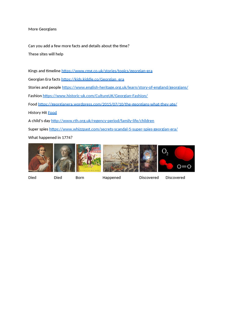 Facts About the Georgian Era | PDF