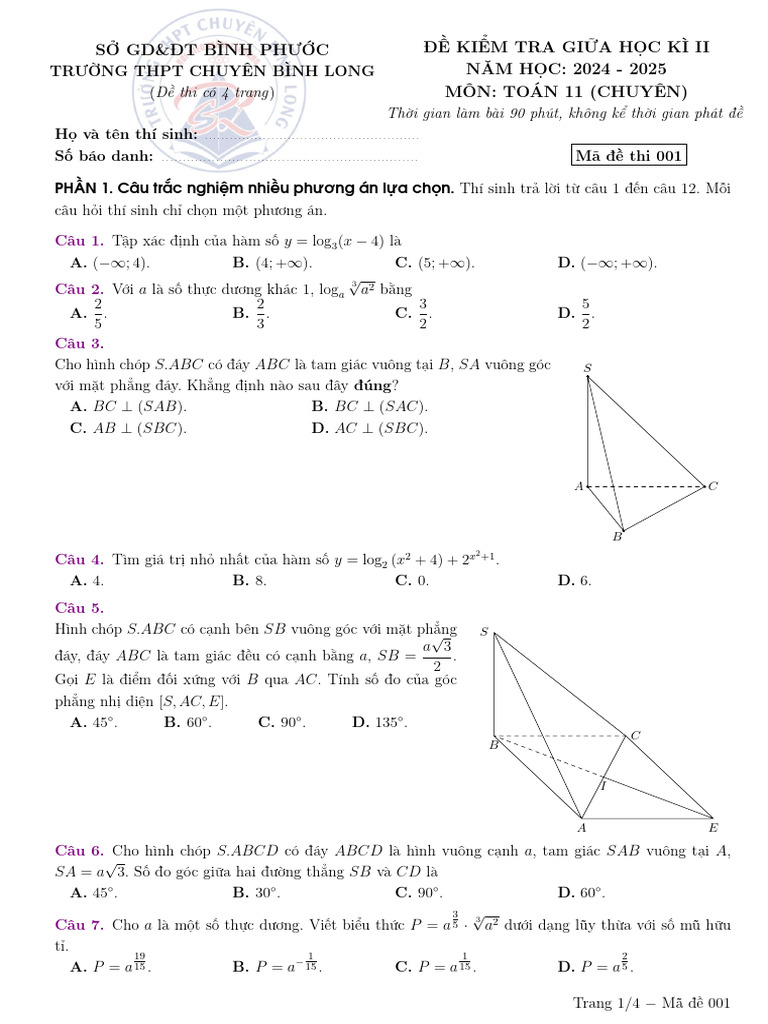 K11 GK2 de Chuyen 1 | PDF