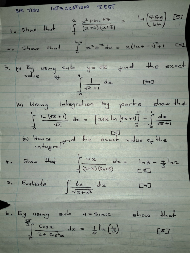 Integration Ex Sir Tino 15 Aug 2024 063554 | PDF