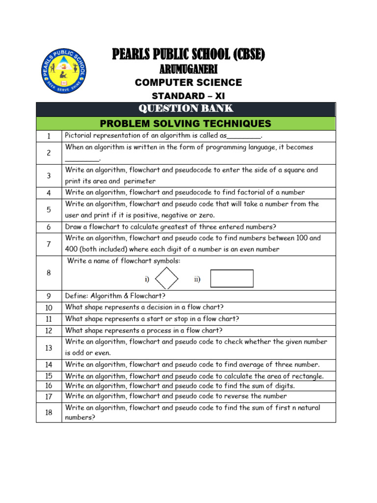 PEPS QB_Problem Solving Techniques & Python Fundamentals | PDF ...