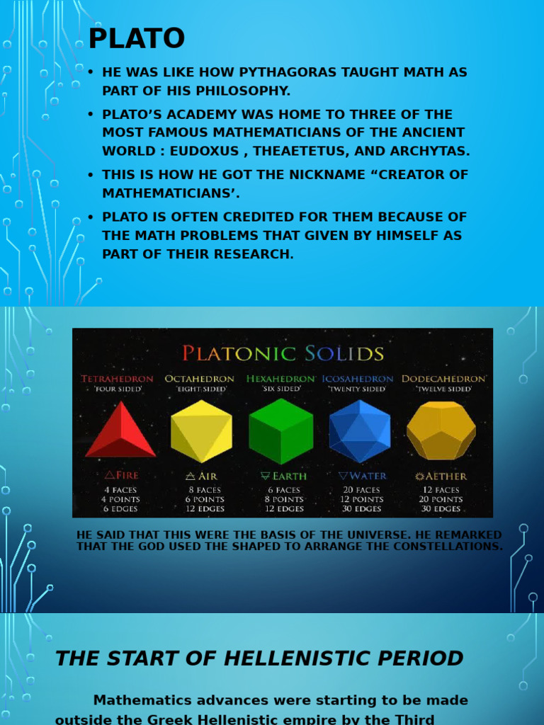 Ancient Greek Mathematics and Key Figures | PDF | Euclid | Mathematics