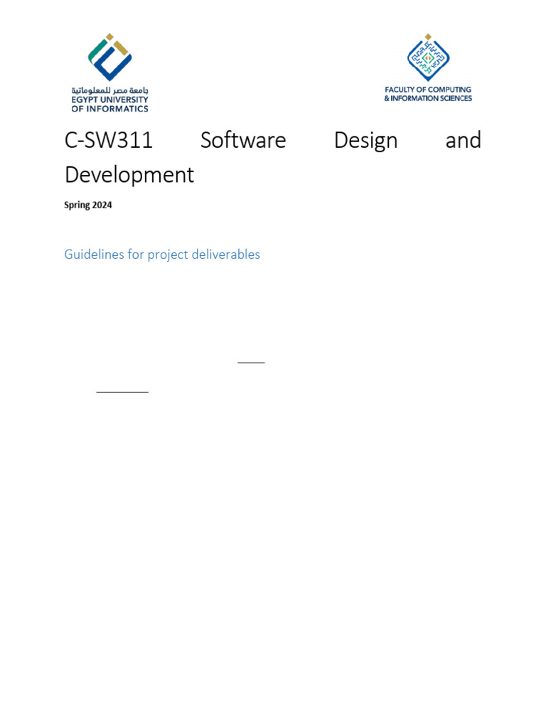 C-SW311-SD&D-Deliverable III-V02 | PDF | Software Engineering | Computer Programming