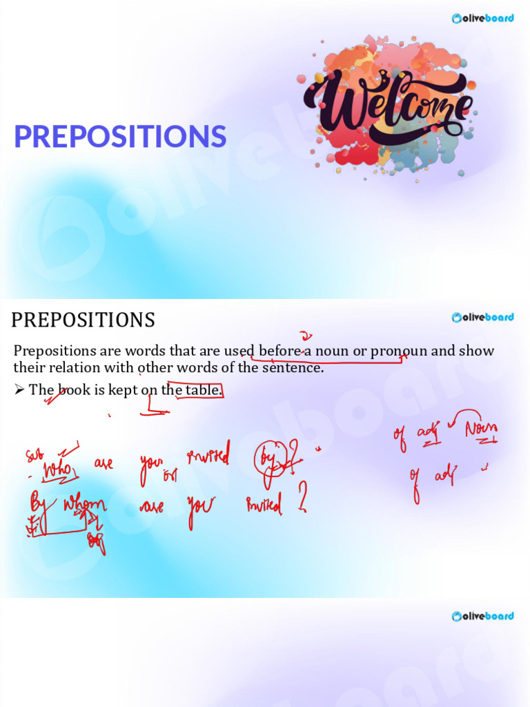 Prepositions 1732168203 1742401874035 OB | PDF | Word | Semantic Units