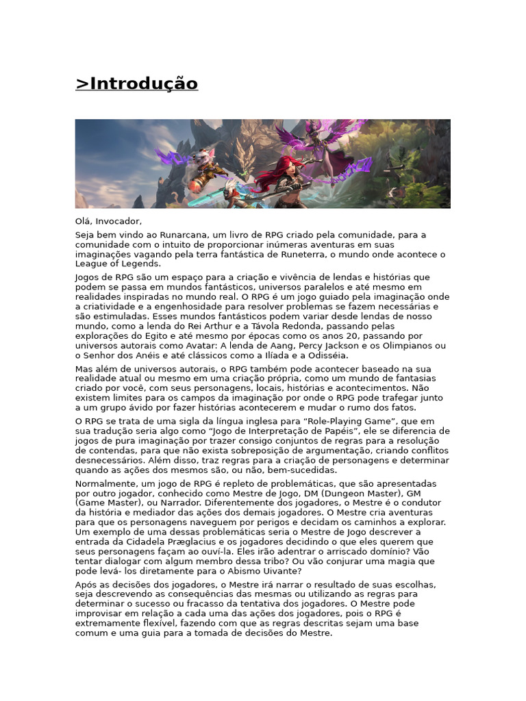 Runa Arcana | PDF | Jogos de RPG | Dungeons & Dragons (jogo)