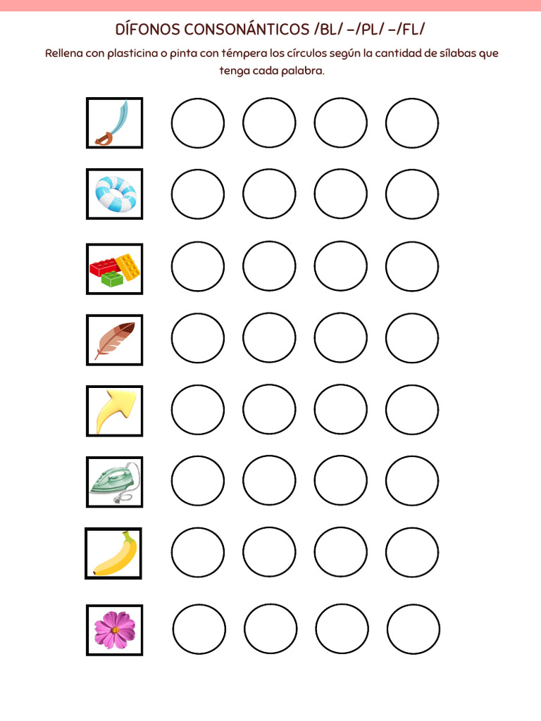 Dífonos Consonánticos Con L | PDF