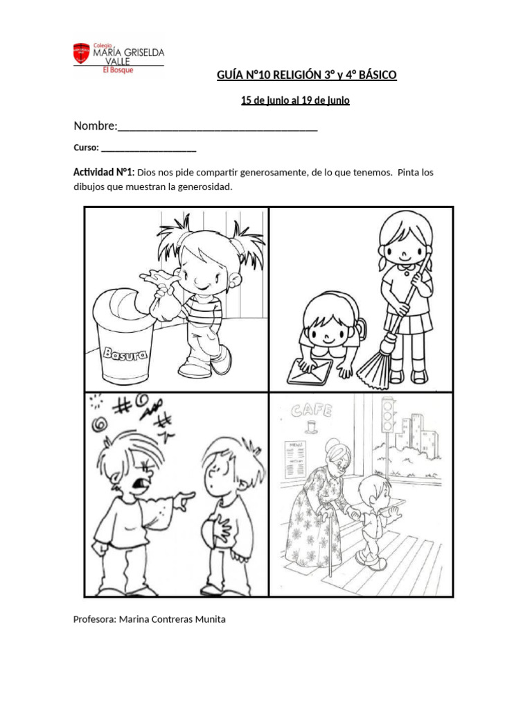3° y 4° BÁSICO RELIGIÓN GUÍA 10 | PDF