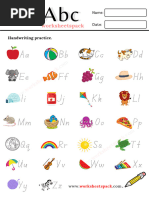English Alphabet Writing Practice Book PDF | PDF