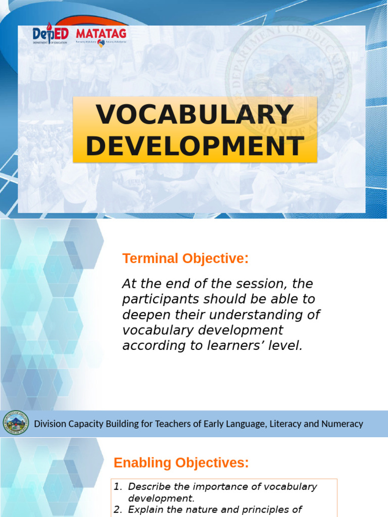 Vocabulary Development for Teachers | PDF | Vocabulary | Literacy