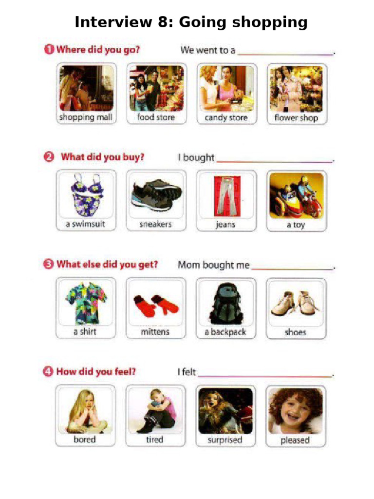 Shopping Experience Interview Insights | PDF
