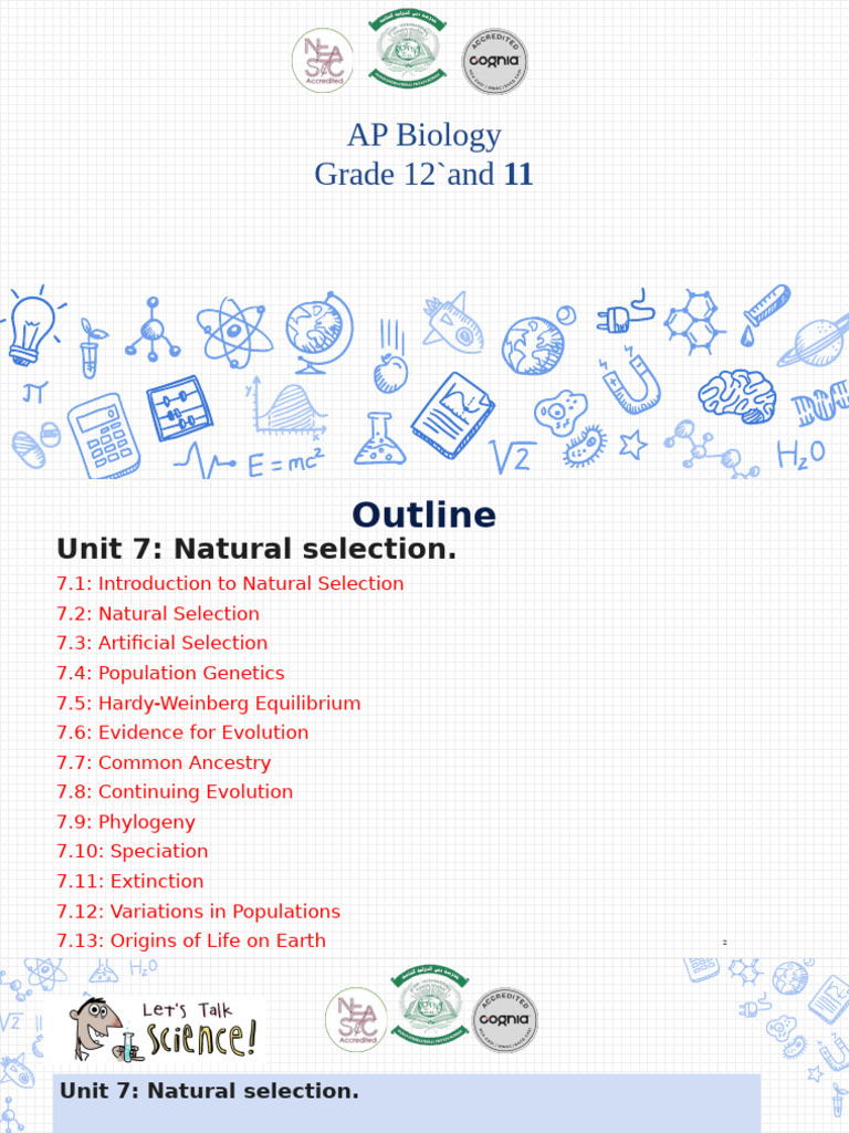 Unit 7 Natural Selection | PDF