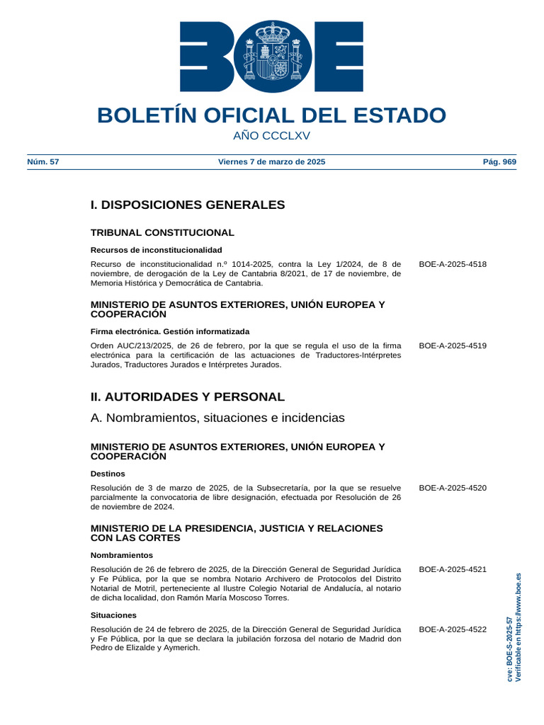 BOE-S-2025-57 | PDF | España | Hipotecas